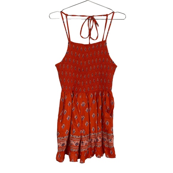 Angie | Pants & Jumpsuits | Angie Red Floral Paisley Bohemian Bandana ...